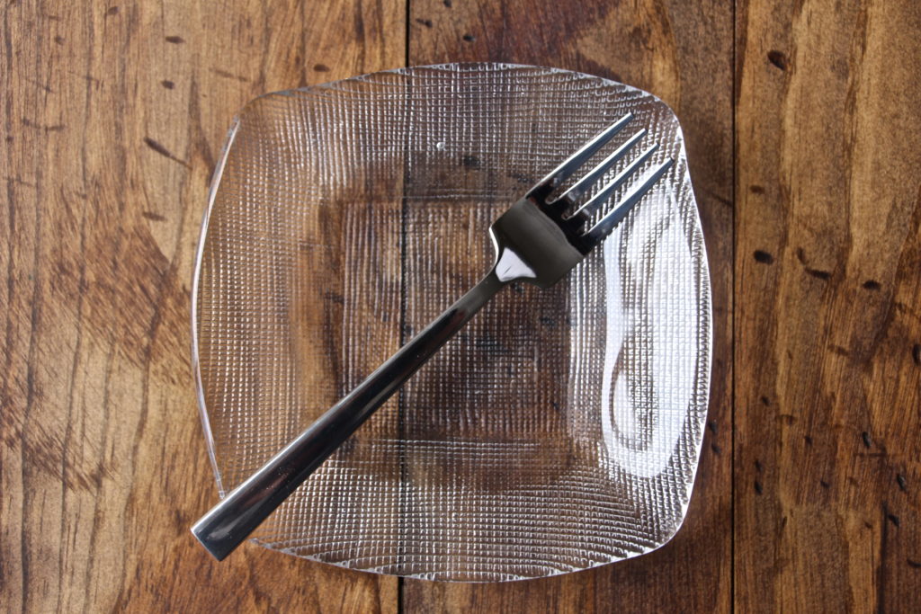 Glass Square Wide Rim Cocktail Plate | Table Manners Linen Rentals