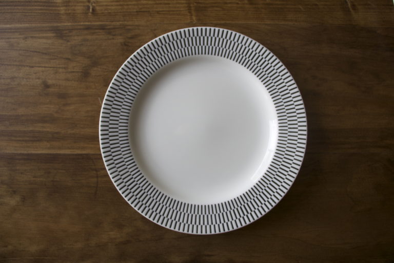 Grey Stitch Cocktail Plate - Table Manners