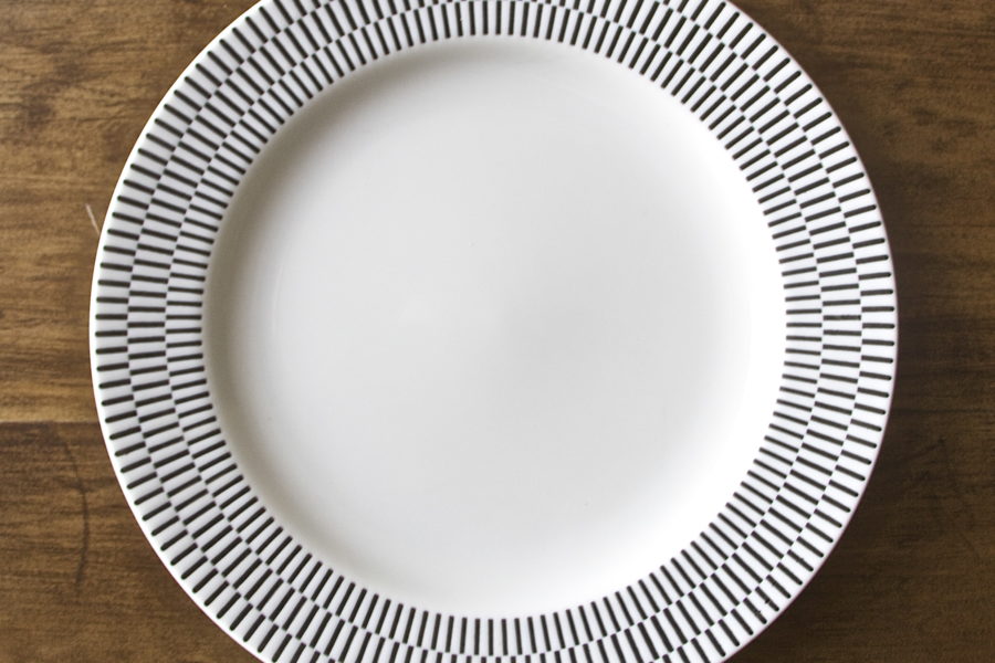 Grey Stitch Cocktail Plate - Table Manners