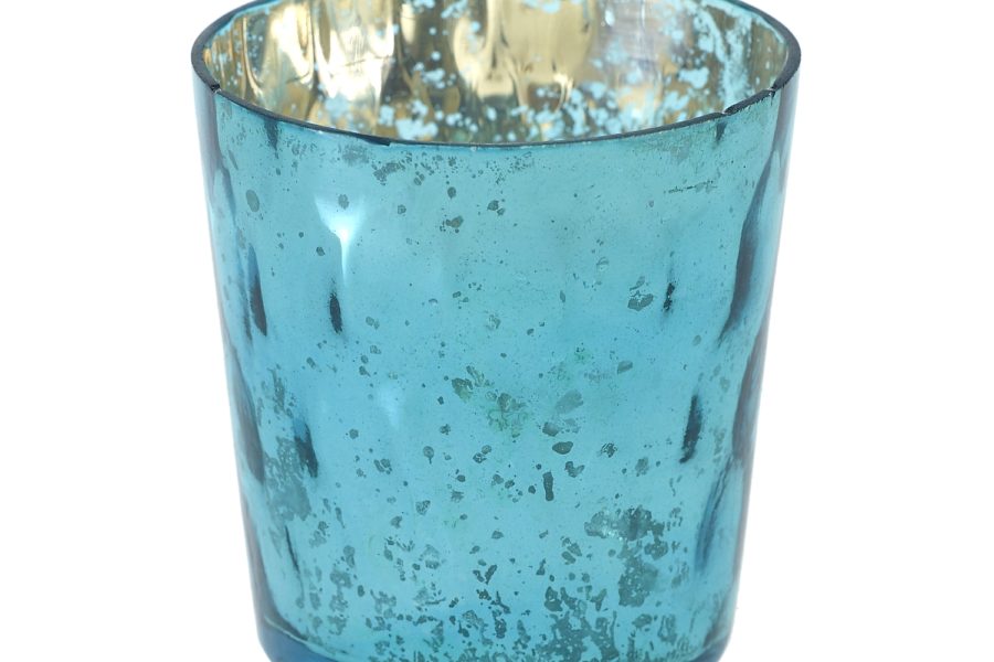 Luxe Turquoise Candle Holder | Table Manners Linen Rentals